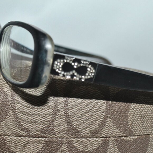 Coach | Accessories | Rare Crystal Cc Coach Black Prescription ...